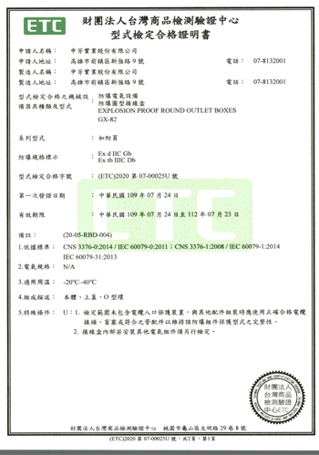 TS Certificated - SHEN FANG ENTERPRISES CO., LTD